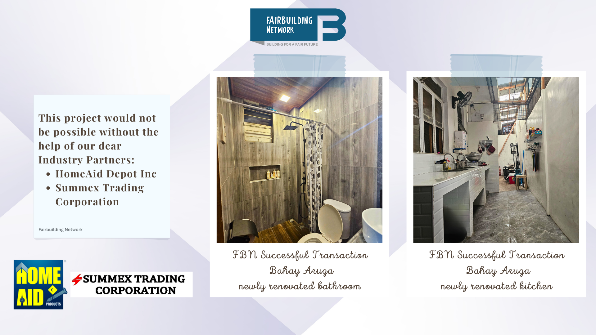 Successful Transactions through time: Free Halfway House of Bahay Aruga